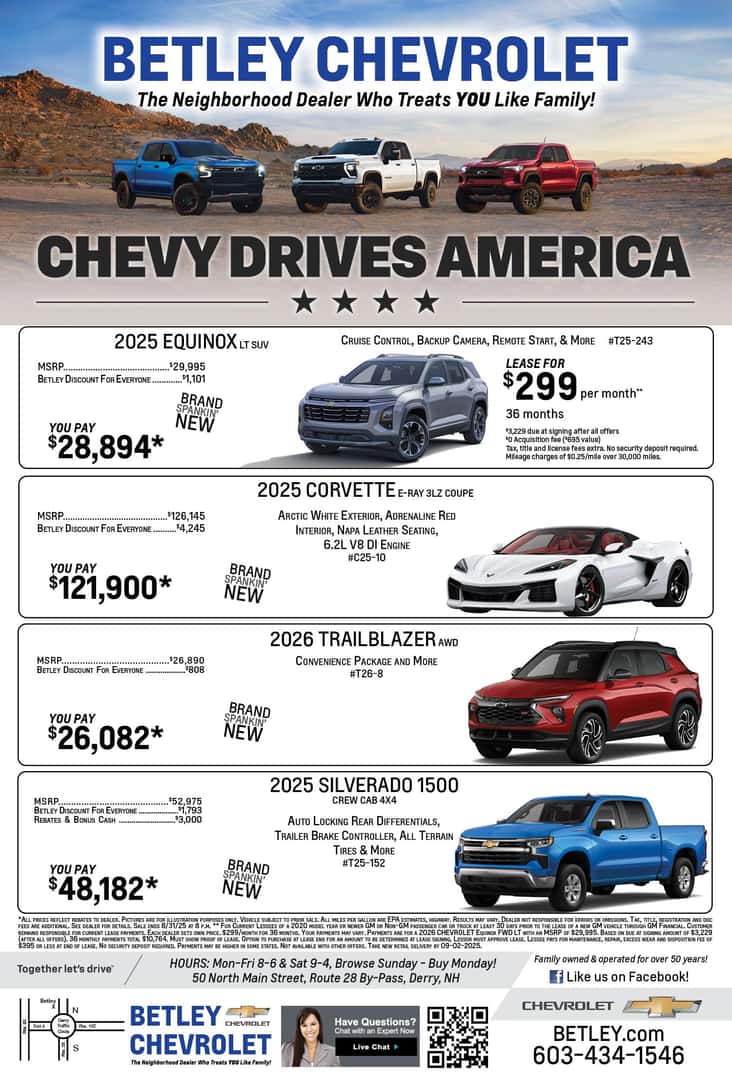 Weekly Newspaper Ad | Betley Chevrolet