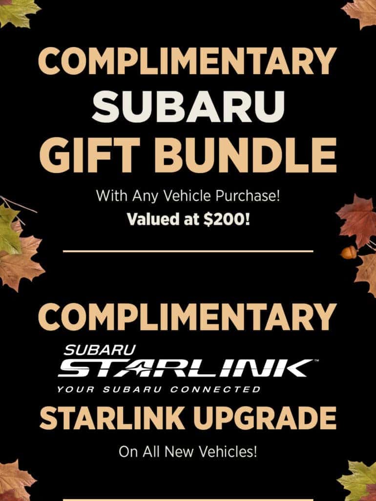 Subaru Fall Sales Event