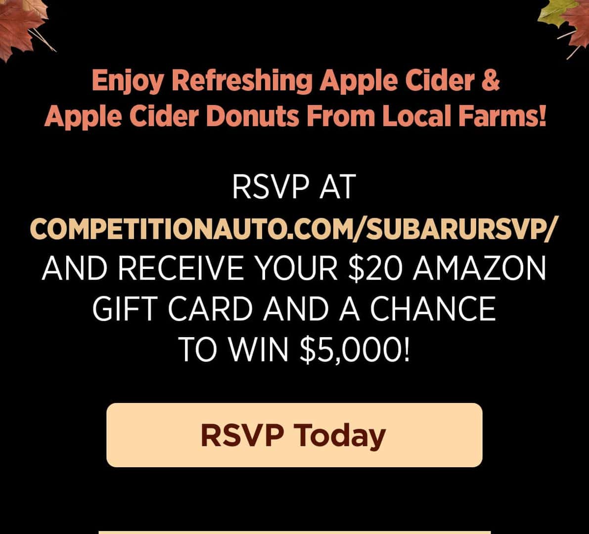 Subaru Fall Sales Event