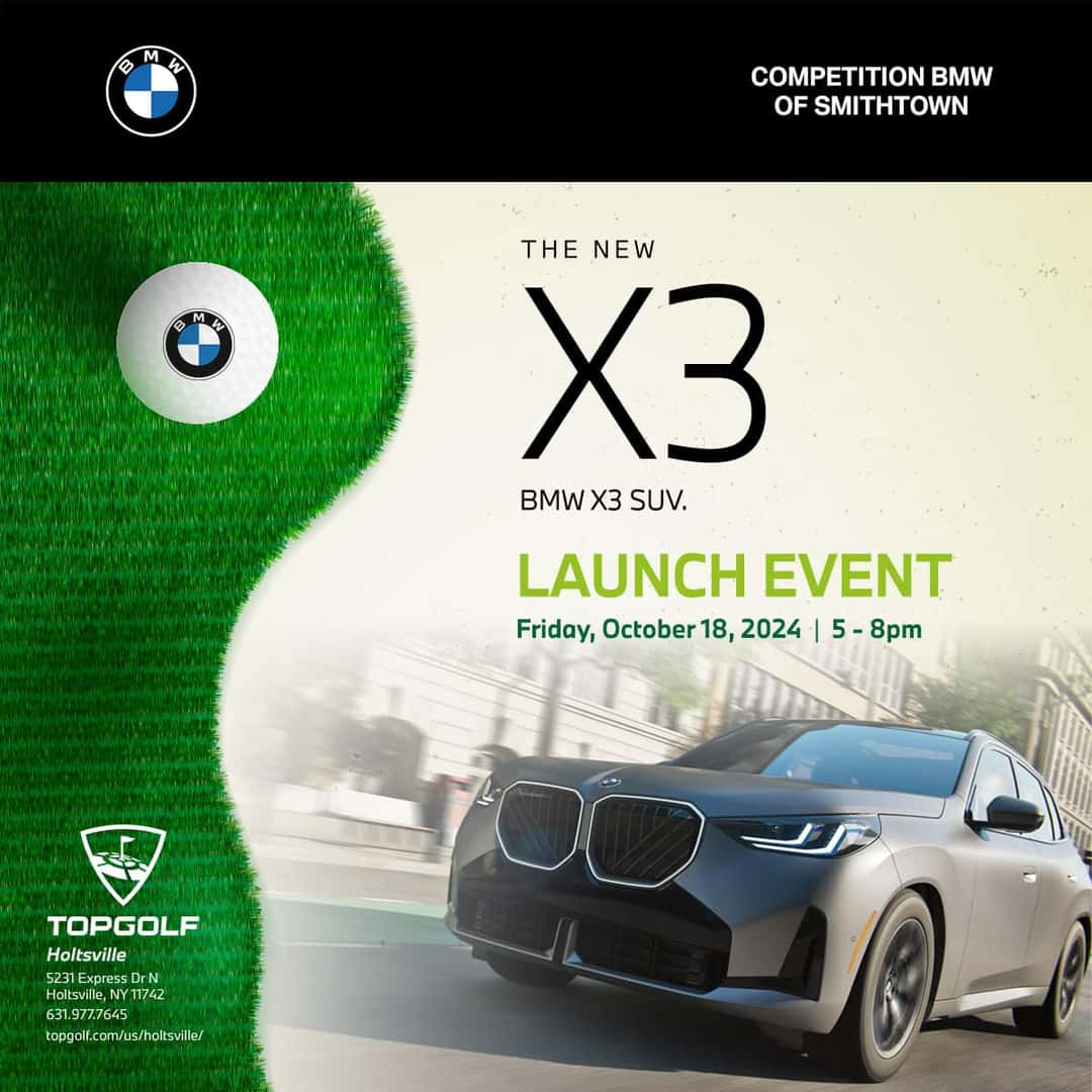 Join Competition BMW for the Launch of the 2025 BMW X3!