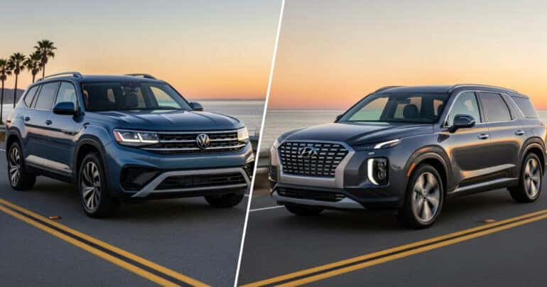 Volkswagen Atlas vs Hyundai Palisade – Full-Size SUV Showdown for 2025