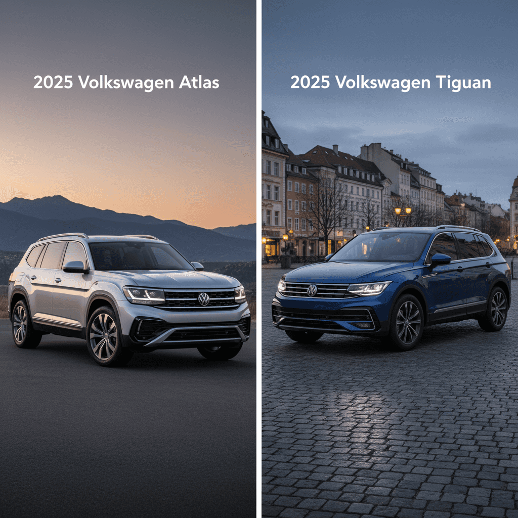 2025 VW Atlas vs Tiguan: Compare Volkswagen Family SUVs | Elgin VW