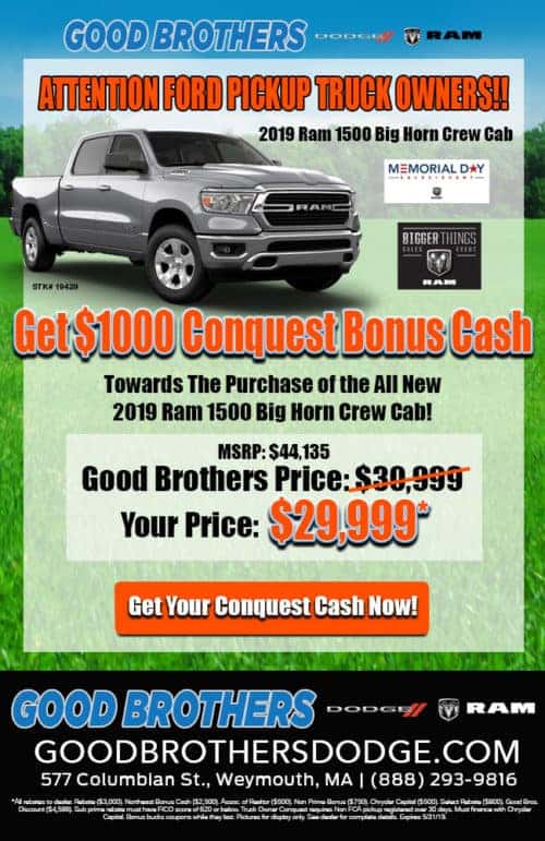 2019 Ram 1500 Big Horn Ford | Good Brothers Dodge and Ram