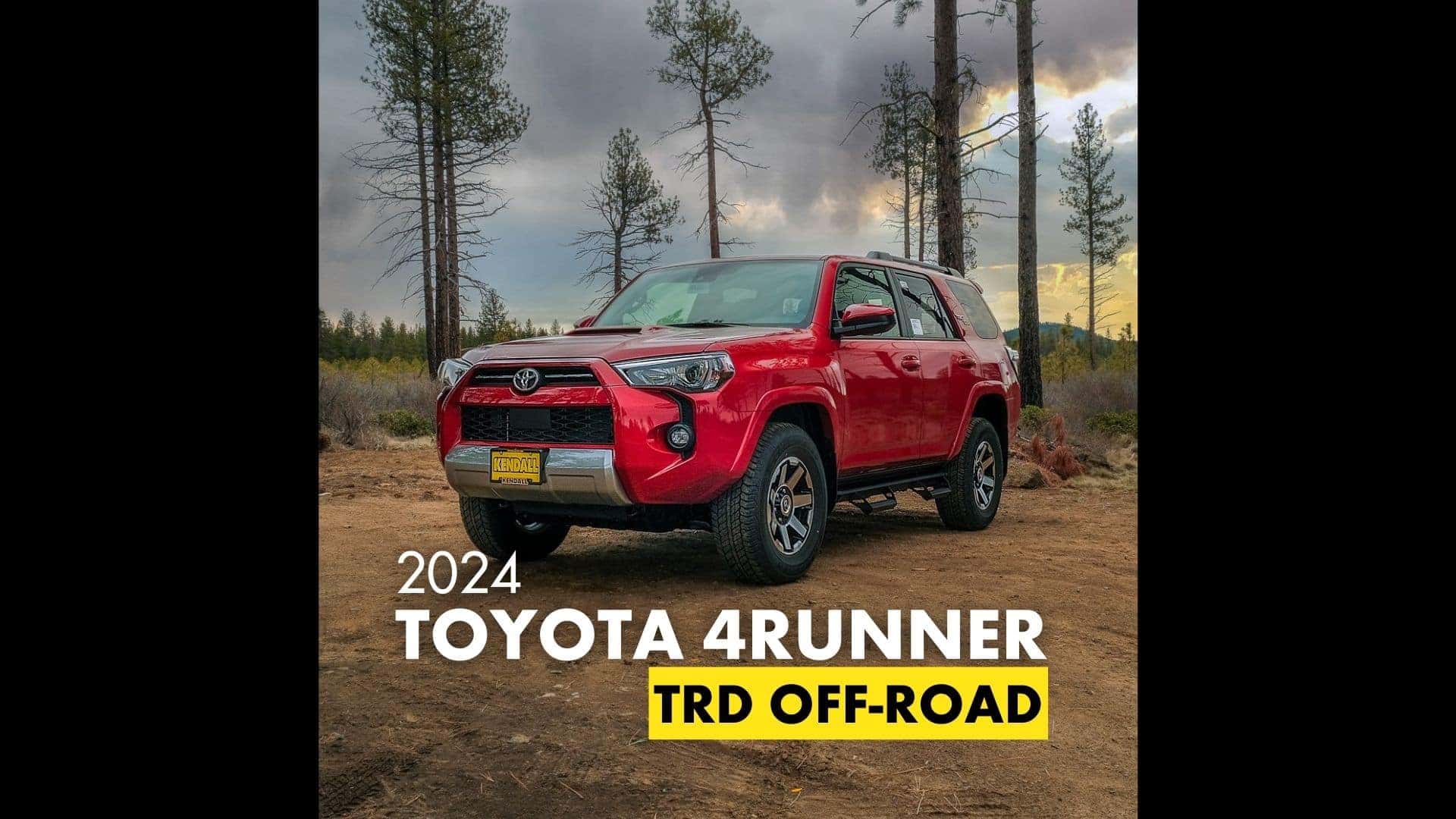 Explore the Great Outdoors in a New 2024 Toyota 4Runner TRD Off-Road ...