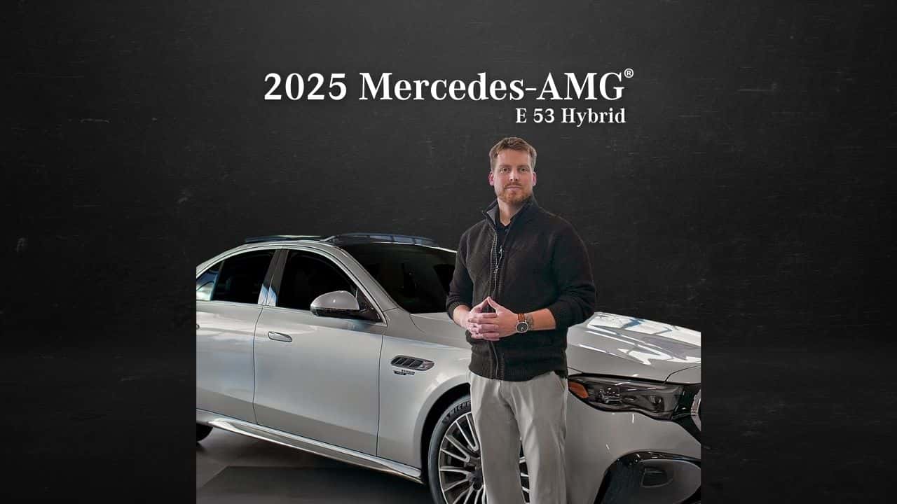 The First Plug-In Hybrid: The 2025 Mercedes-AMG® E 53 Walkaround Video ...