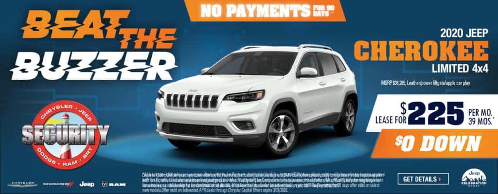 2020 Jeep Cherokee Limited 4x4 | Security Dodge Chrysler Jeep Ram