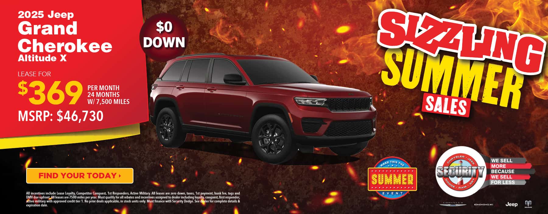 Security Dodge Chrysler Jeep Ram vehicles in Amityville, NY