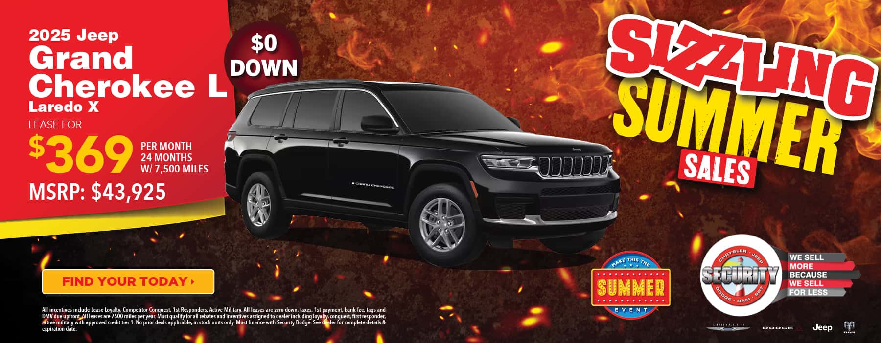 Security Dodge Chrysler Jeep Ram vehicles in Amityville, NY