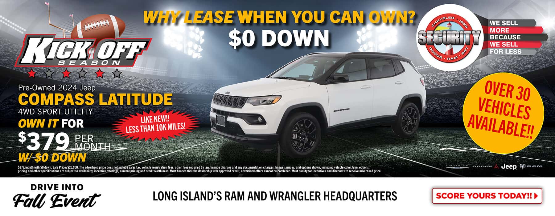 Security Dodge Chrysler Jeep Ram vehicles in Amityville, NY