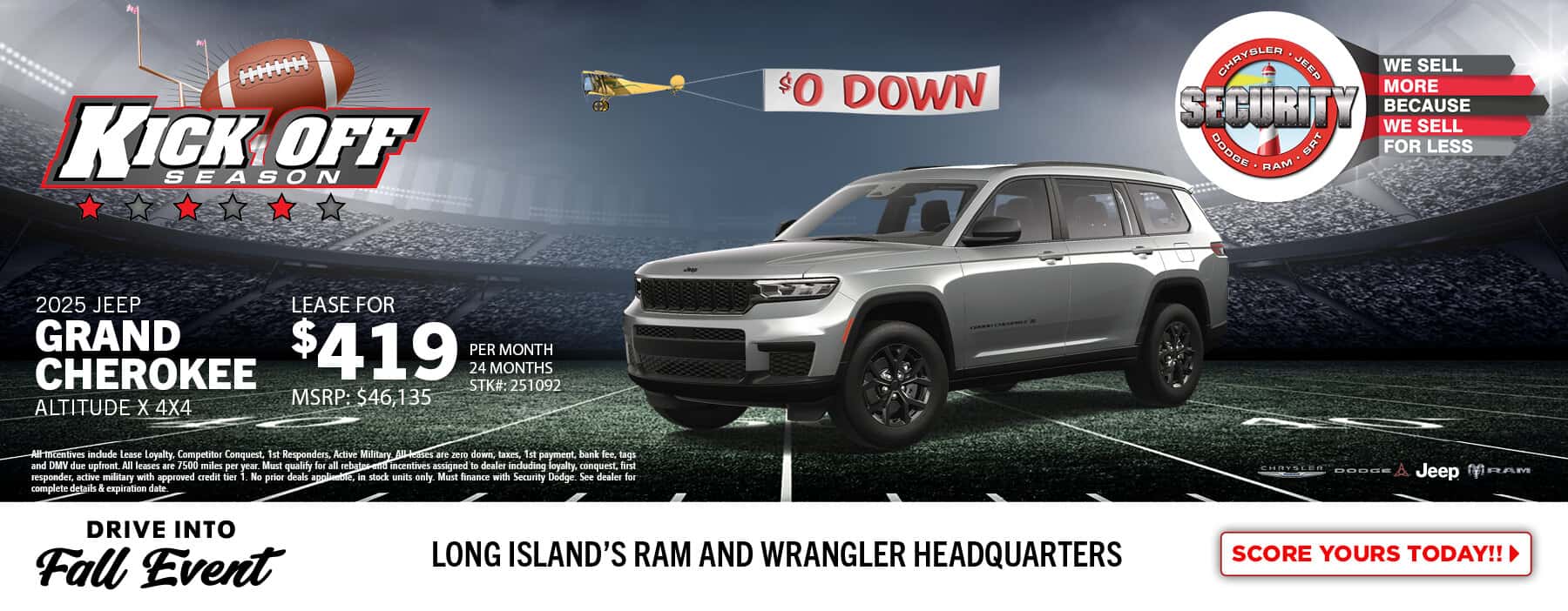 Security Dodge Chrysler Jeep Ram vehicles in Amityville, NY