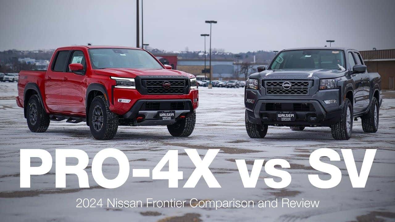 2024 Nissan Frontier SV vs Pro-4X | Comparison & Review | Walser ...