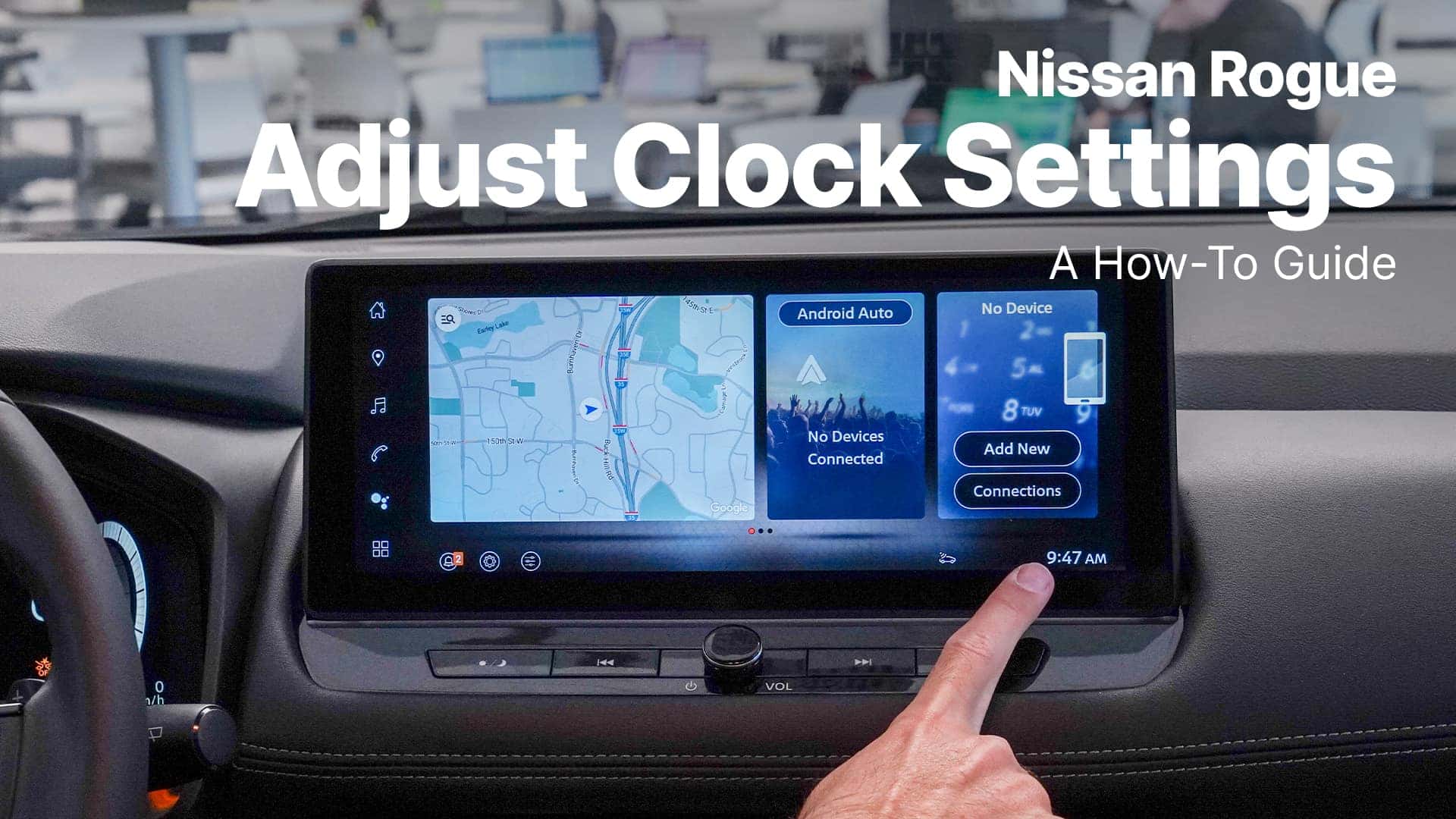 How to Set the Clock in a 2024 or Newer Nissan Rogue